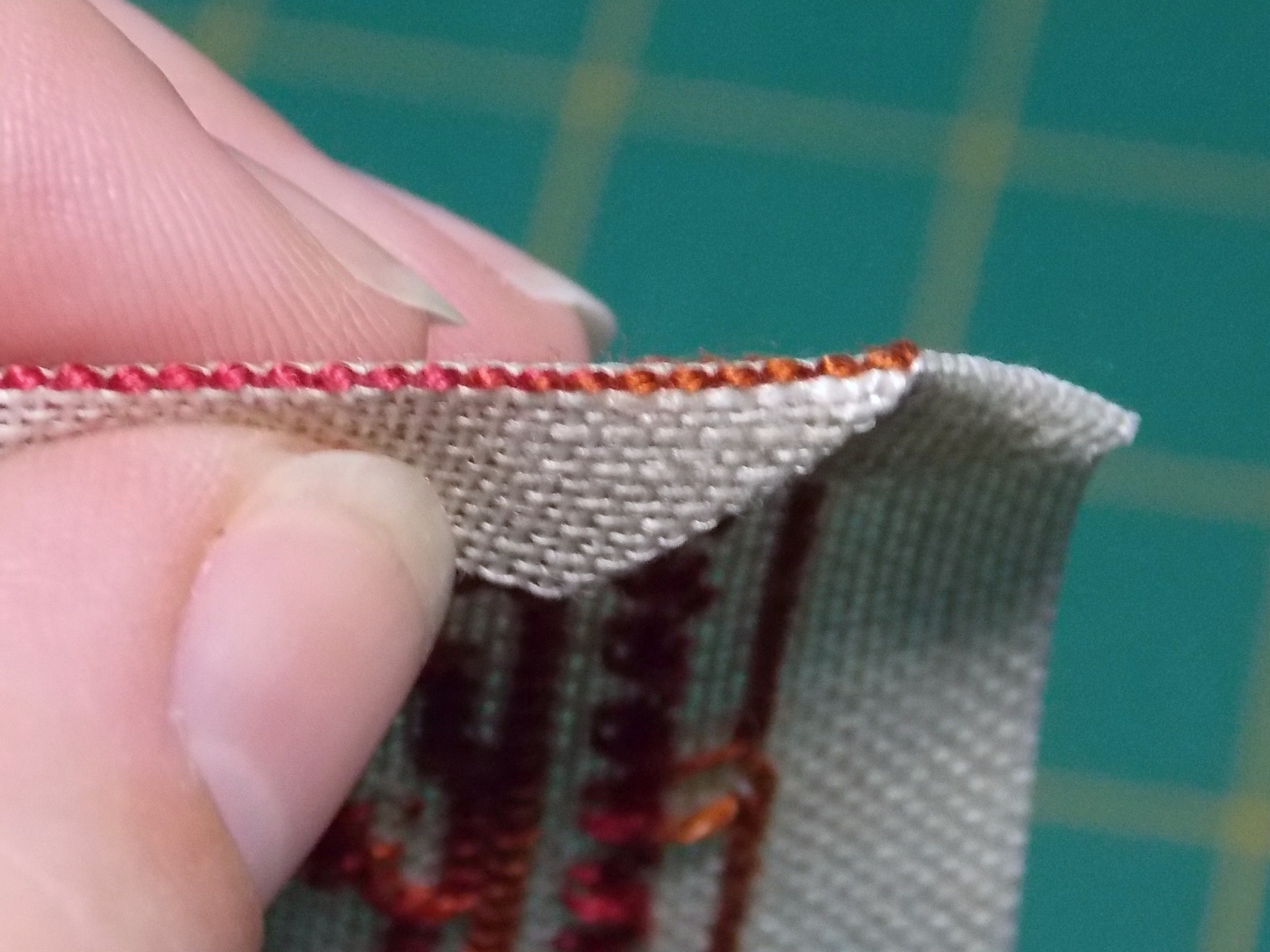 Scissor Fob Tutorial #3 (with whip-stitch edging) – Feather Stitching