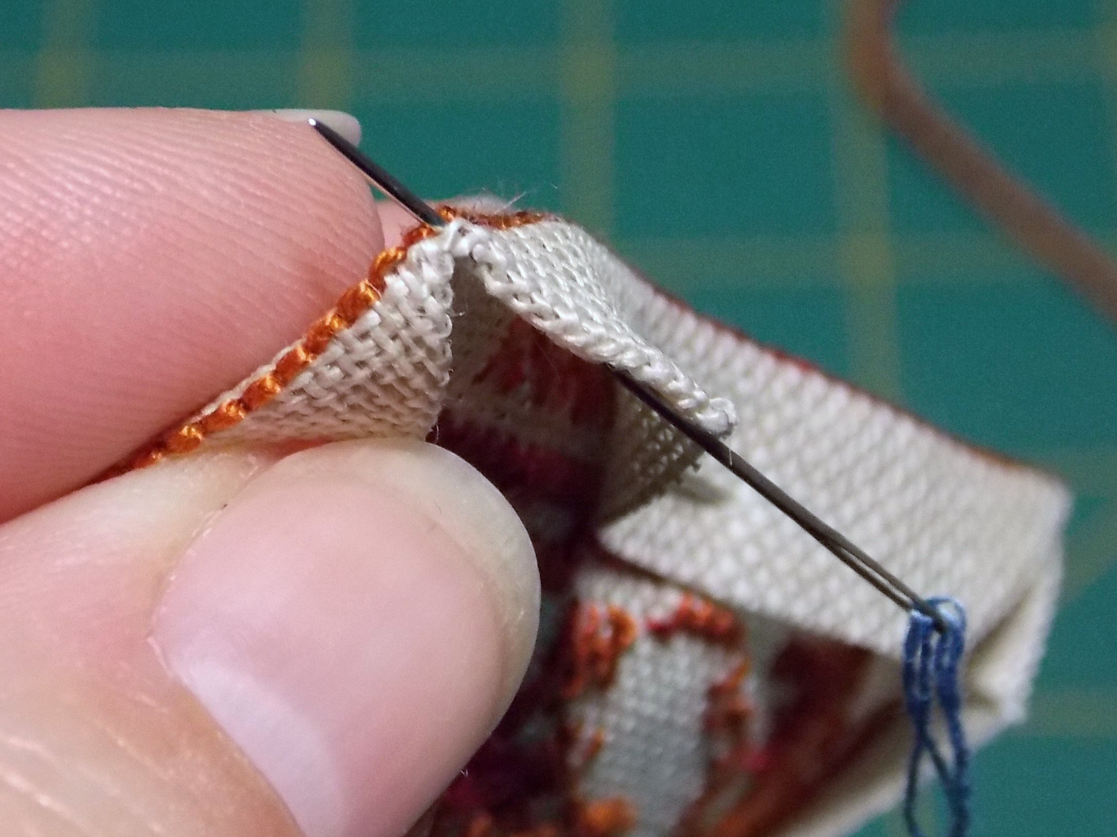 Scissor Fob Tutorial #3 (with whip-stitch edging) – Feather Stitching