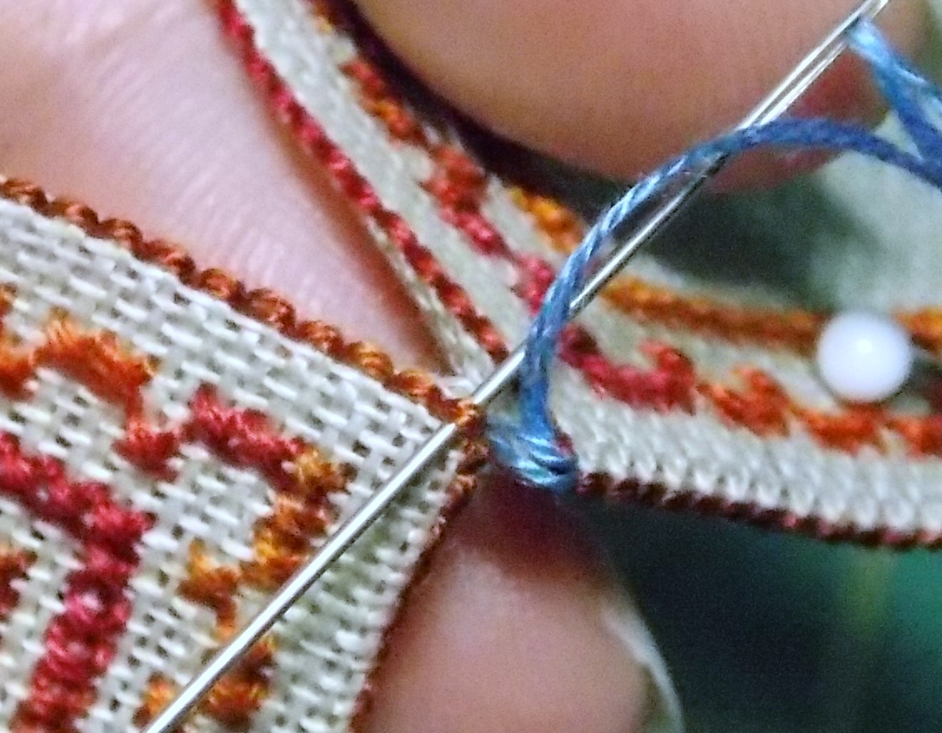 Scissor Fob Tutorial #3 (with whip-stitch edging) – Feather Stitching